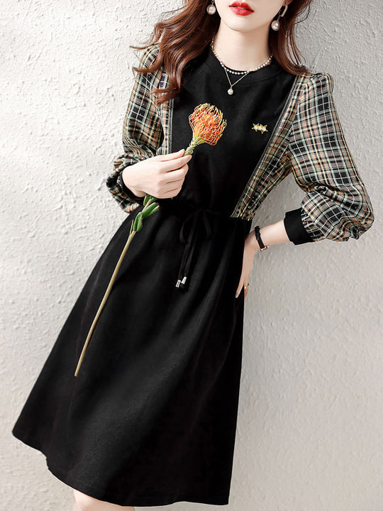 Edwina French Style Stitching Dress – Smile just love